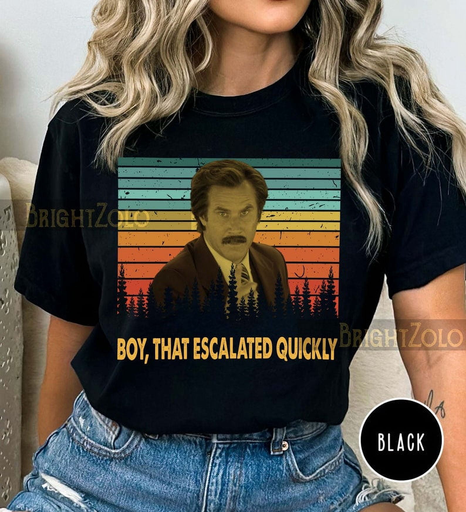 Ron Burgundy - Boy, that escalated quickly. Sunset Vintage Retro Colors ...