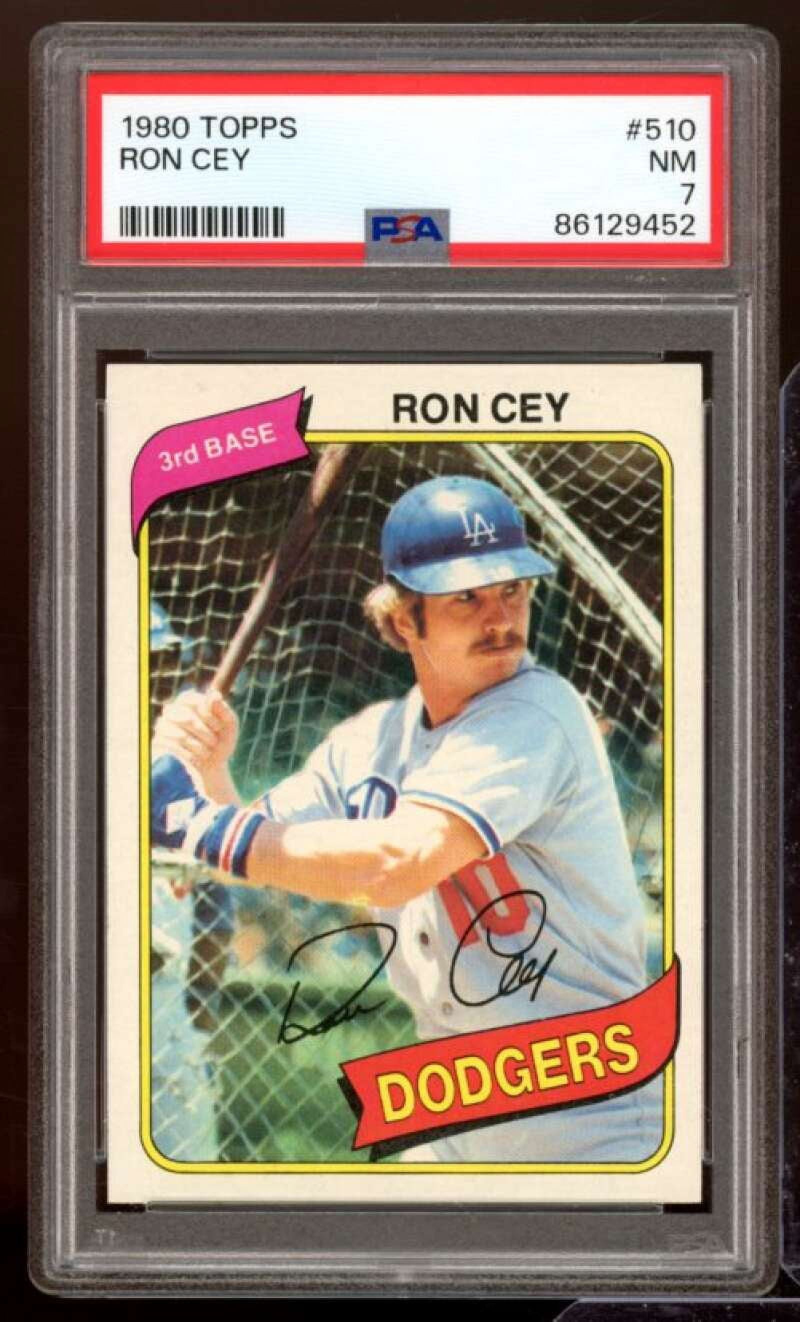 Ron Cey Card 1980 Topps #510 PSA 7 - Walmart.com