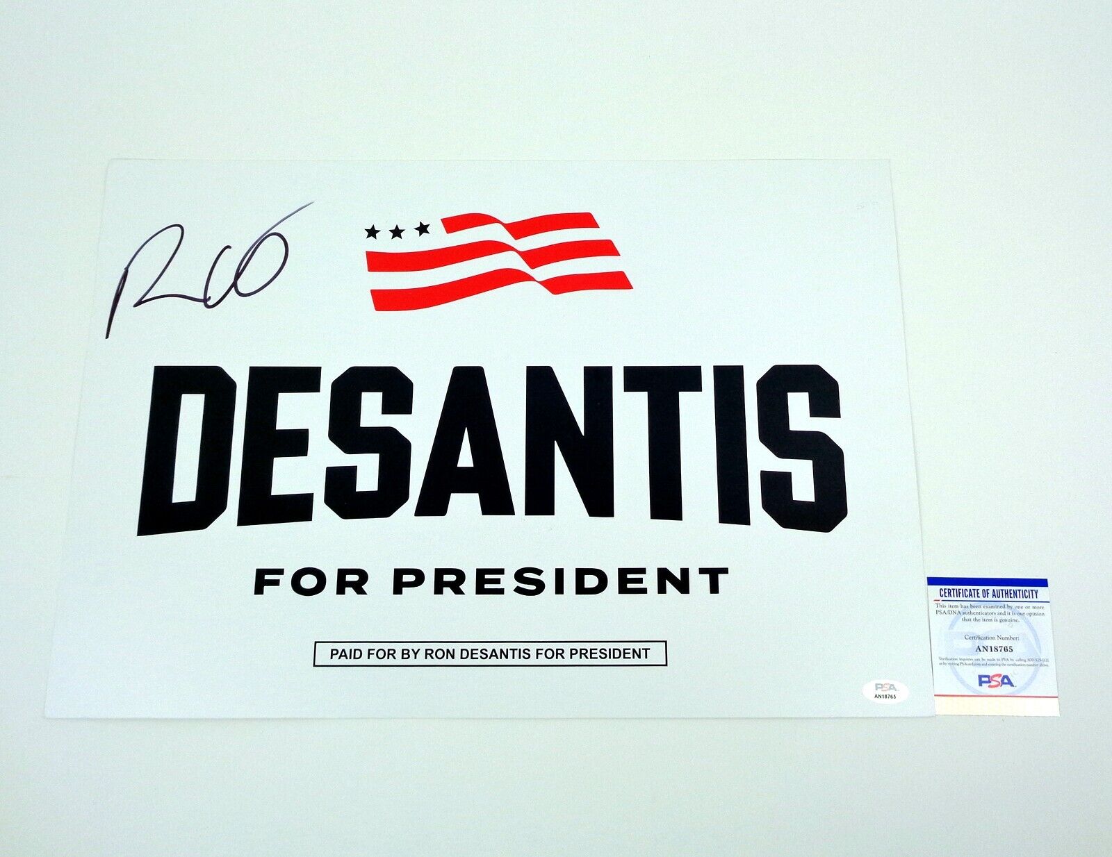 Pre-Owned Ron Desantis For President 2024 Signed Official Campaign ...