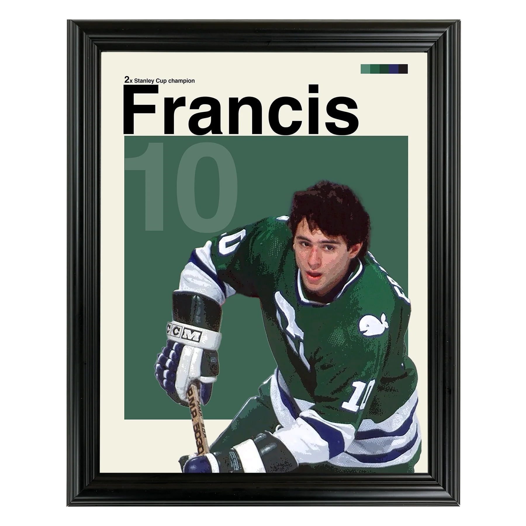 Ron Francis Framed Sports Art Photo by Thomas Maxwell - Walmart.com