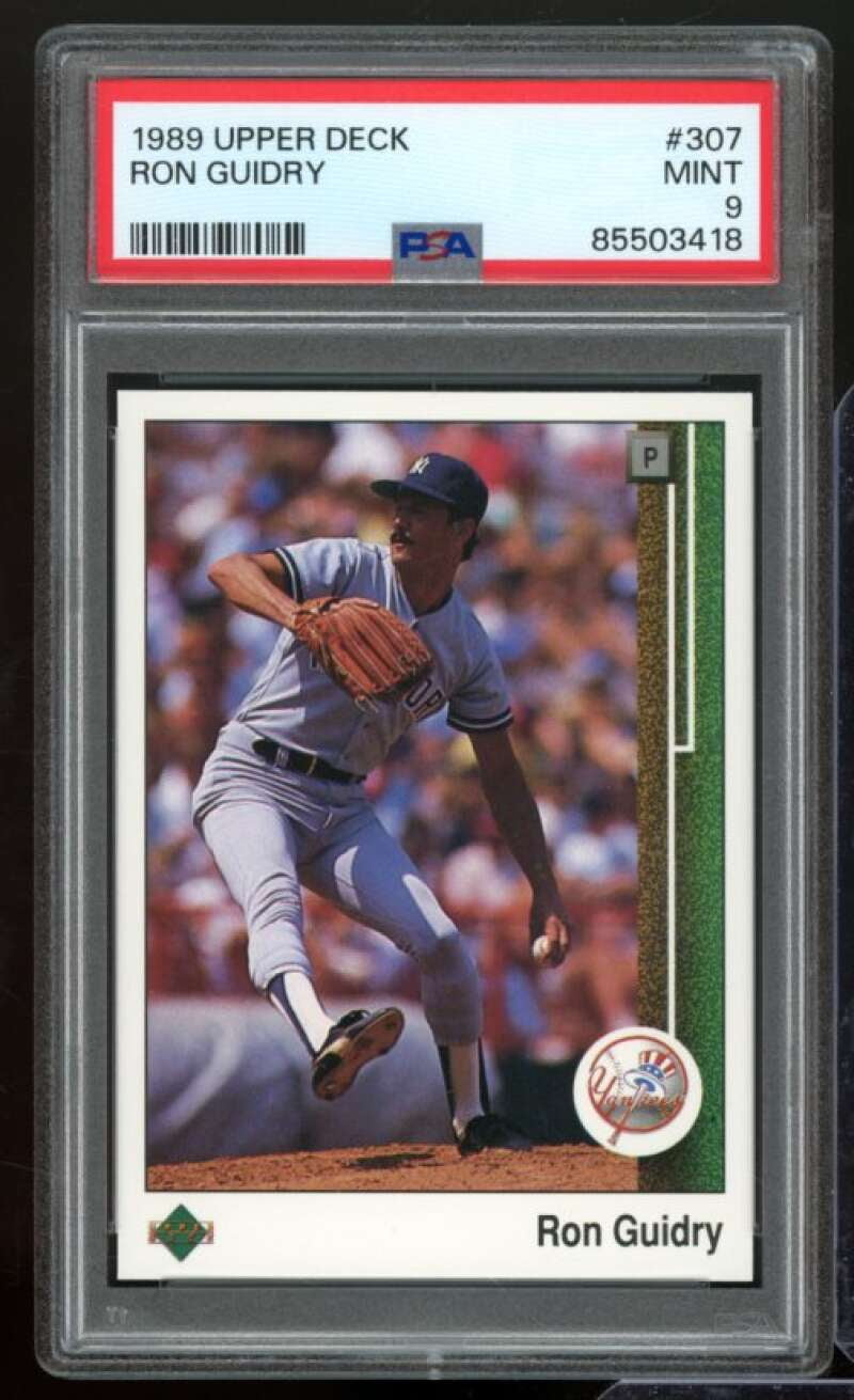 Ron Guidry Card 1989 Upper Deck #307 PSA 9 - Walmart.com