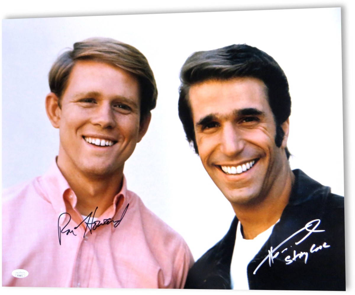 Ron Howard Henry Winkler Signed Autographed 16X20 Photo Happy Days JSA ...