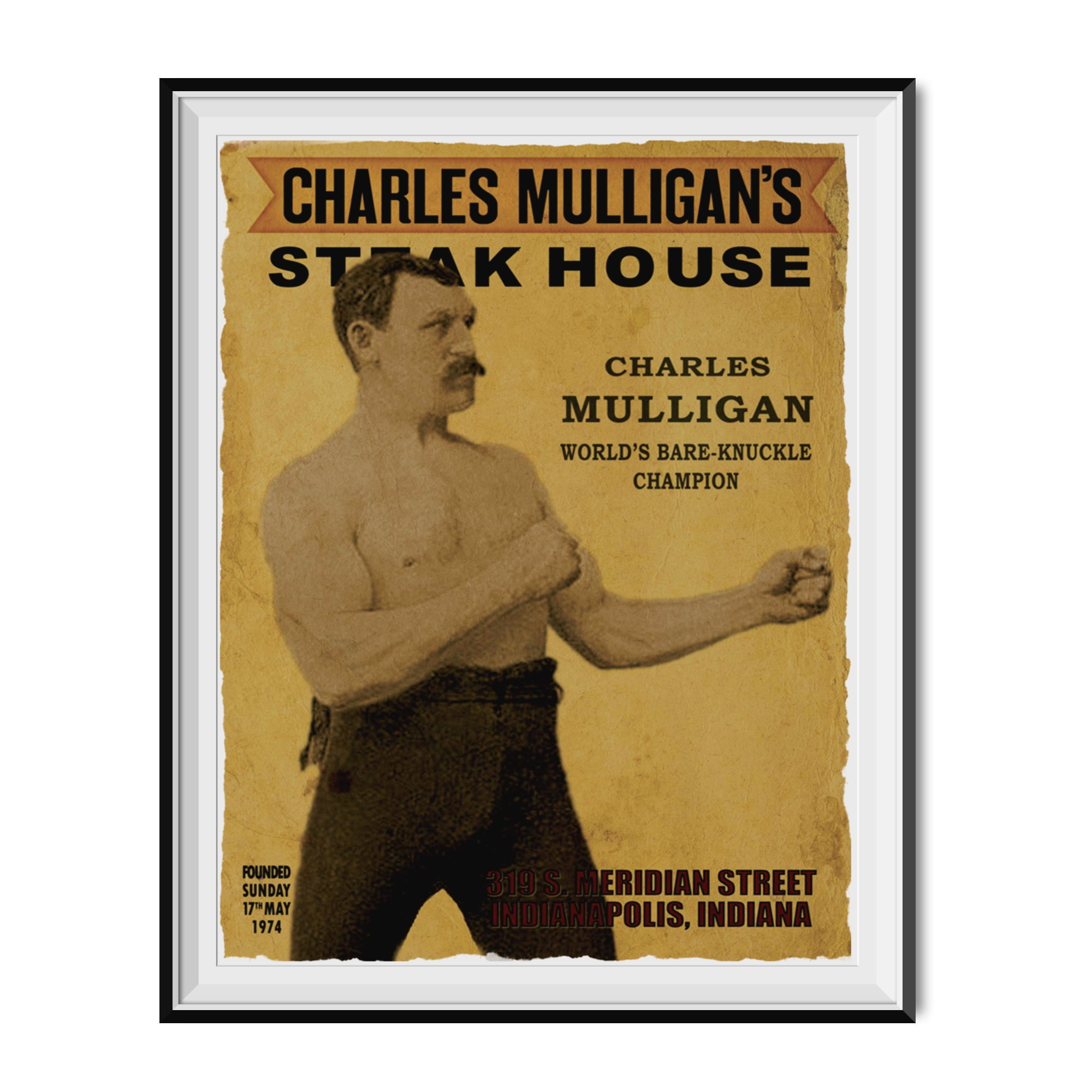 Ron Swanson's Charles Mulligan's Steak House Poster 18 x 24 - Walmart.com