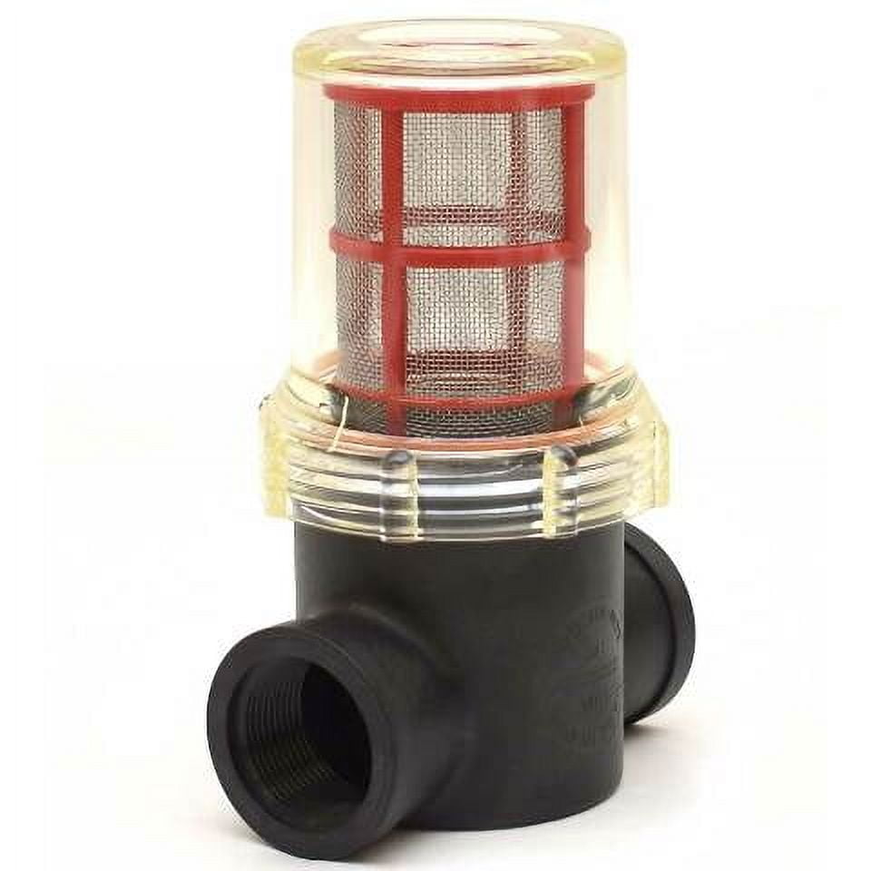 Ron-Vik Boat Inline Strainer E010008 | Malibu 1 1/4 Inch NPT Black ...
