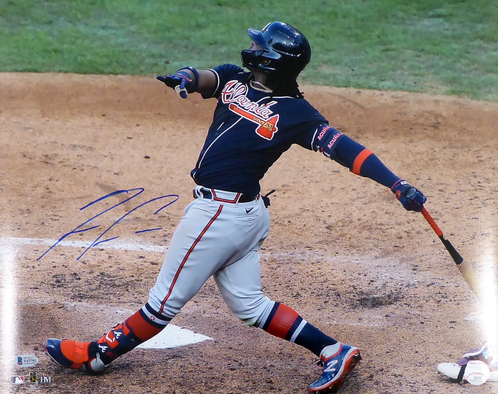 Ronald Acuna Jr. Autographed 16x20 Photo Atlanta Braves Beckett BAS 181323 - Walmart.com