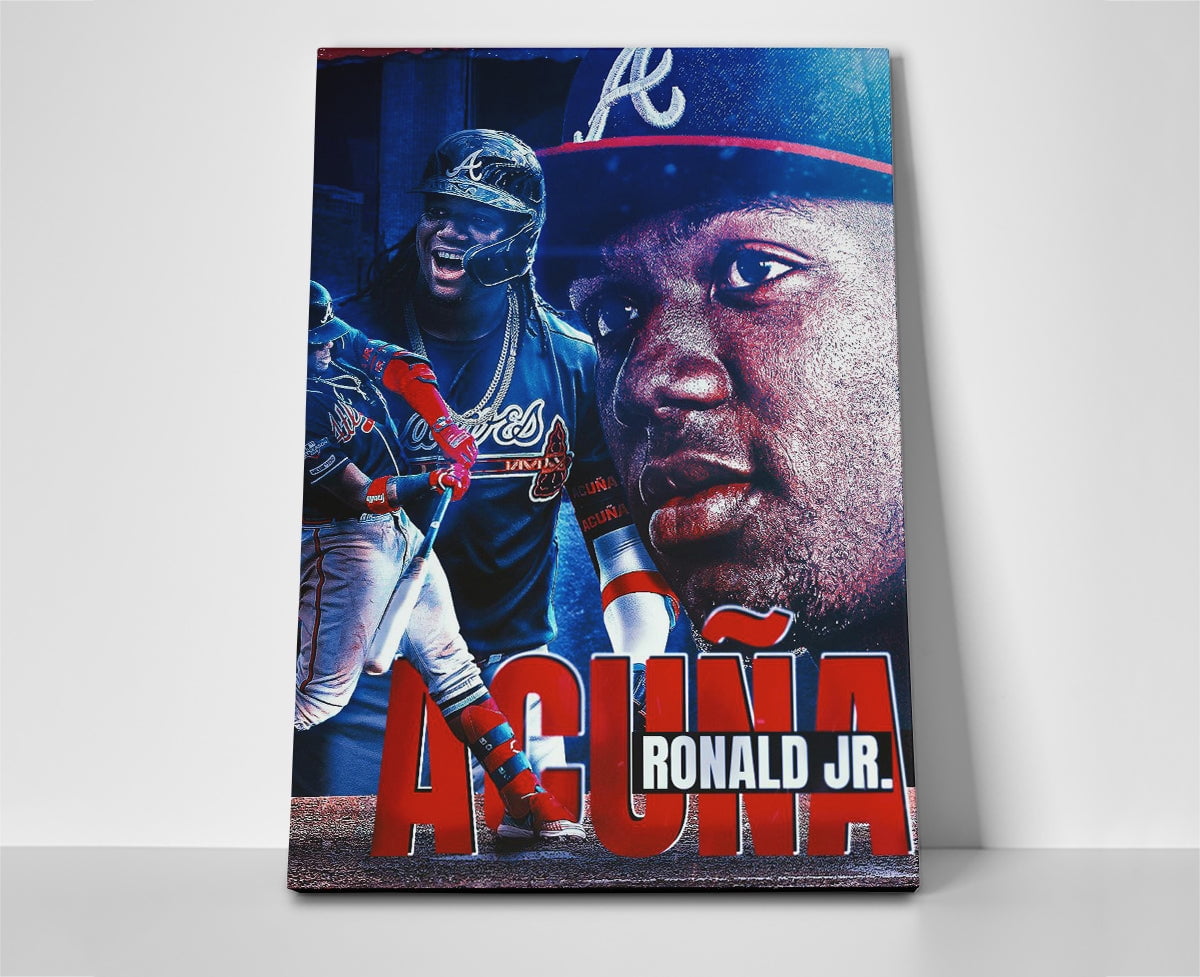 Ronald Acuna Jr Braves Poster or Wrapped Canvas - Walmart.com