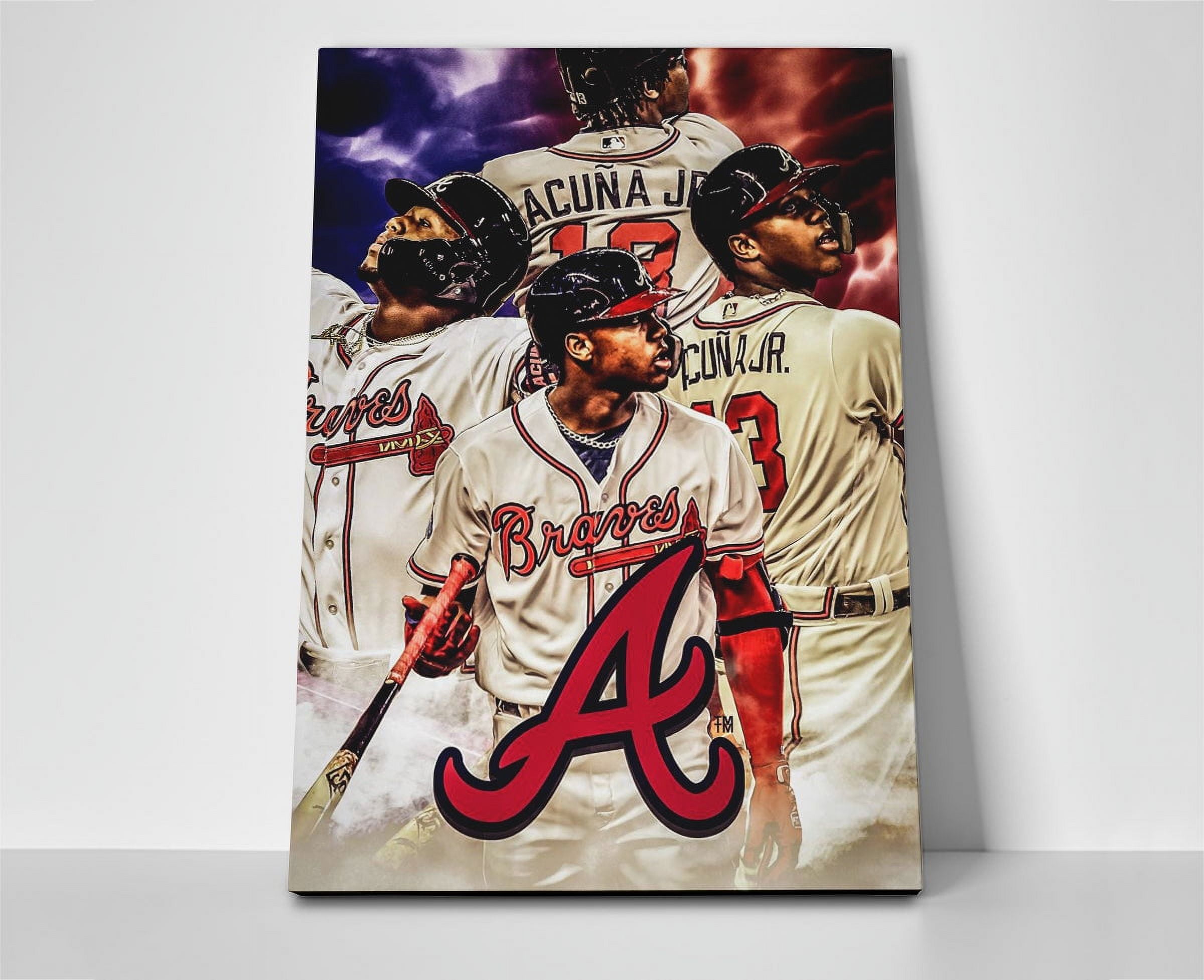 Ronald Acuna Jr Poster or Wrapped Canvas - Walmart.com