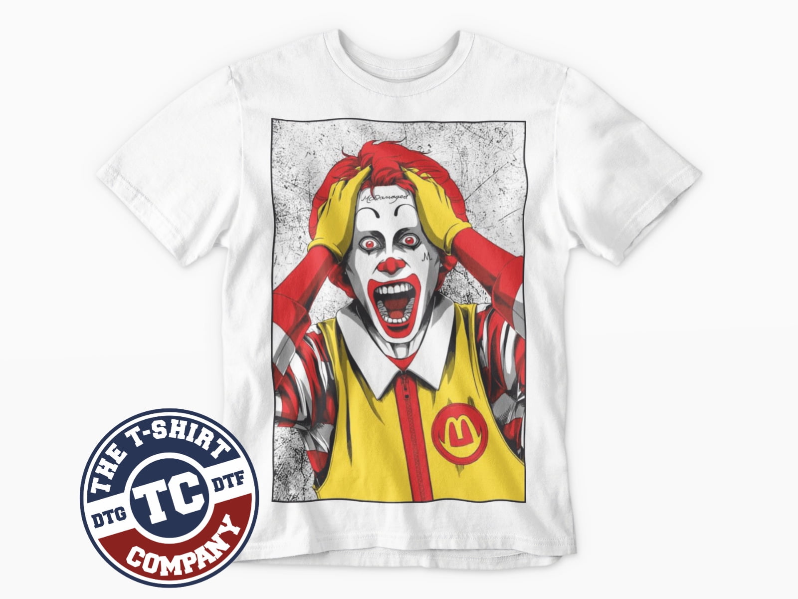 Ronald Clown Horror T-Shirt Movie TV Film classic Retro Tee Funny Cool ...