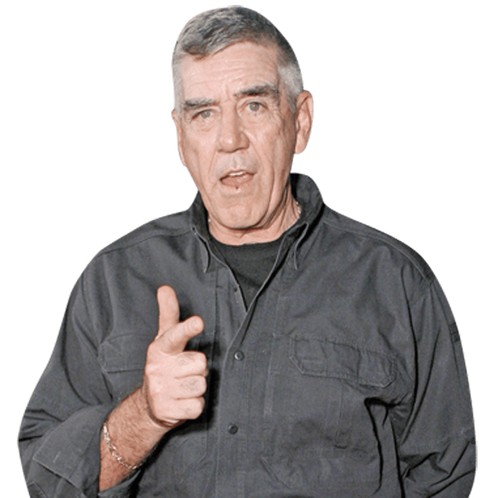 Ronald Lee Ermey (Black Outfit) Half Body Buddy Cutout - Walmart.com
