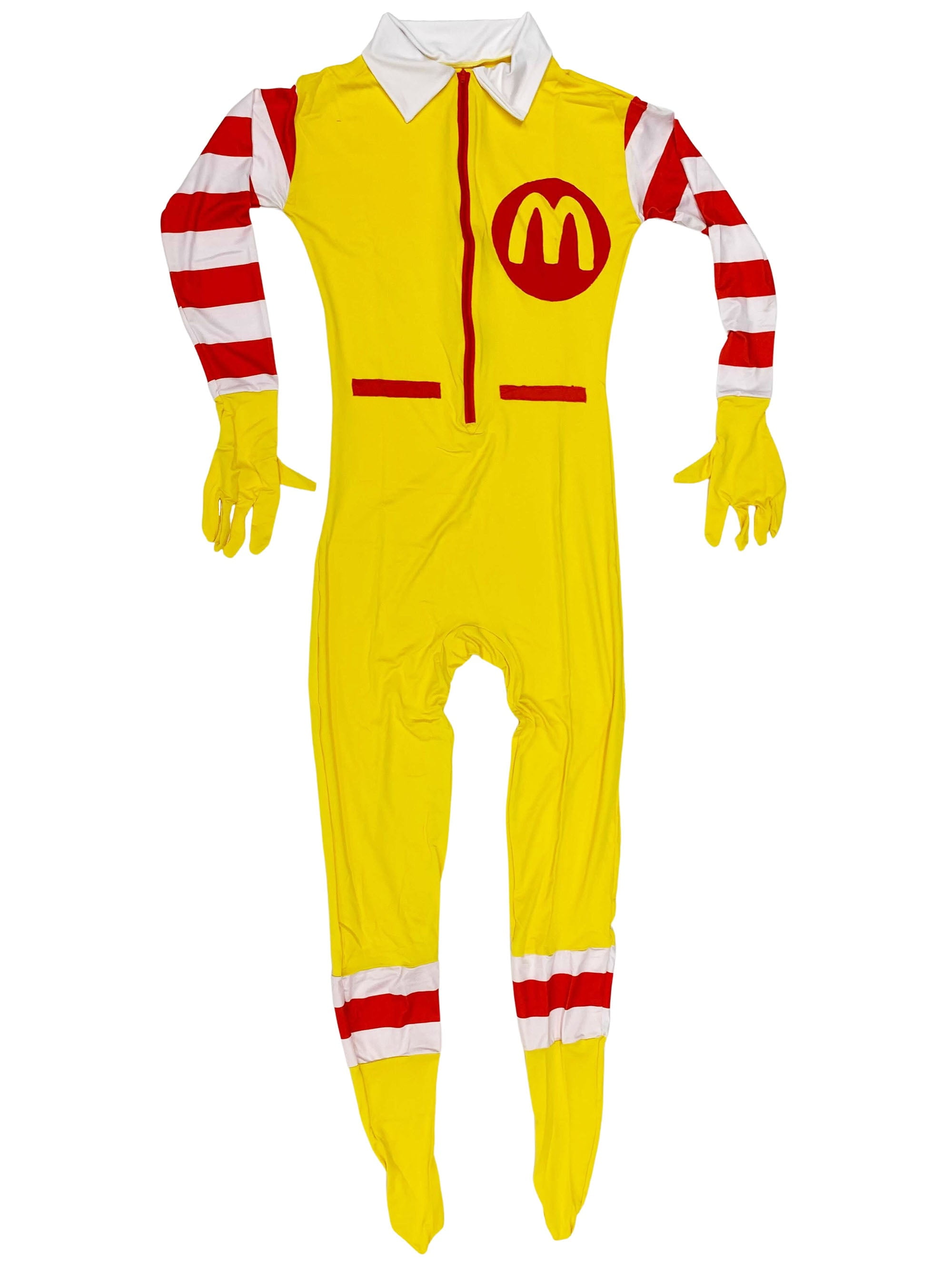 McDonald's Ronald McDonald Adult Halloween Costume, Unisex Spandex Body ...