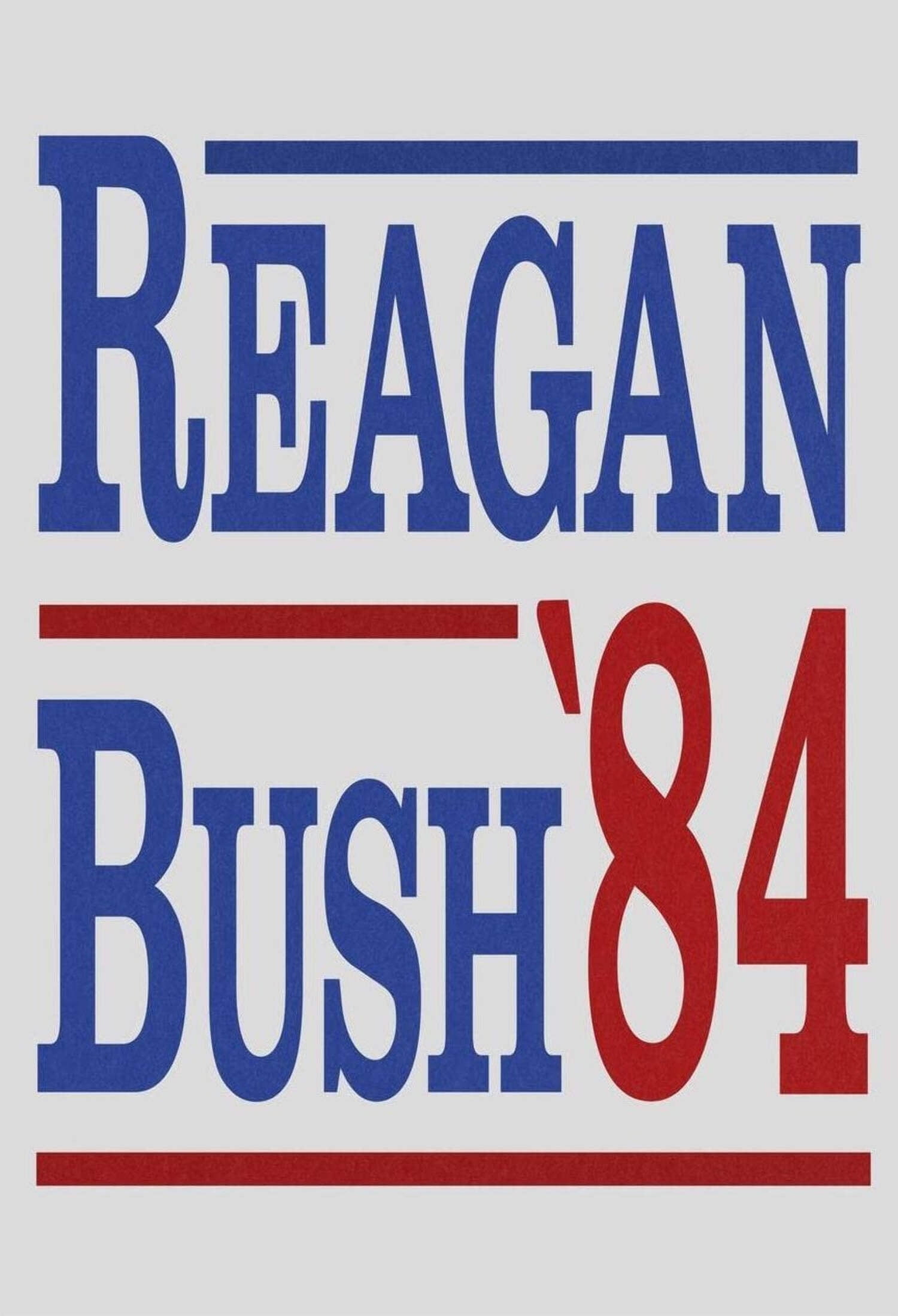 Ronald Reagan Bush Campaign 1984 Glossy Poster Picture Photo Print ...