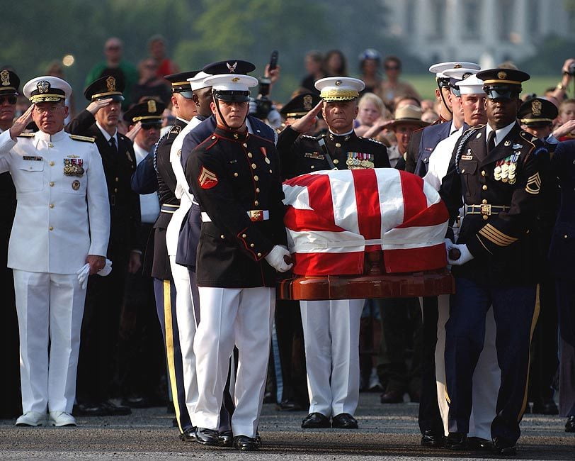 Ronald Reagan Funeral Joint Chiefs of Staff - 24x36 Inch Laminated ...