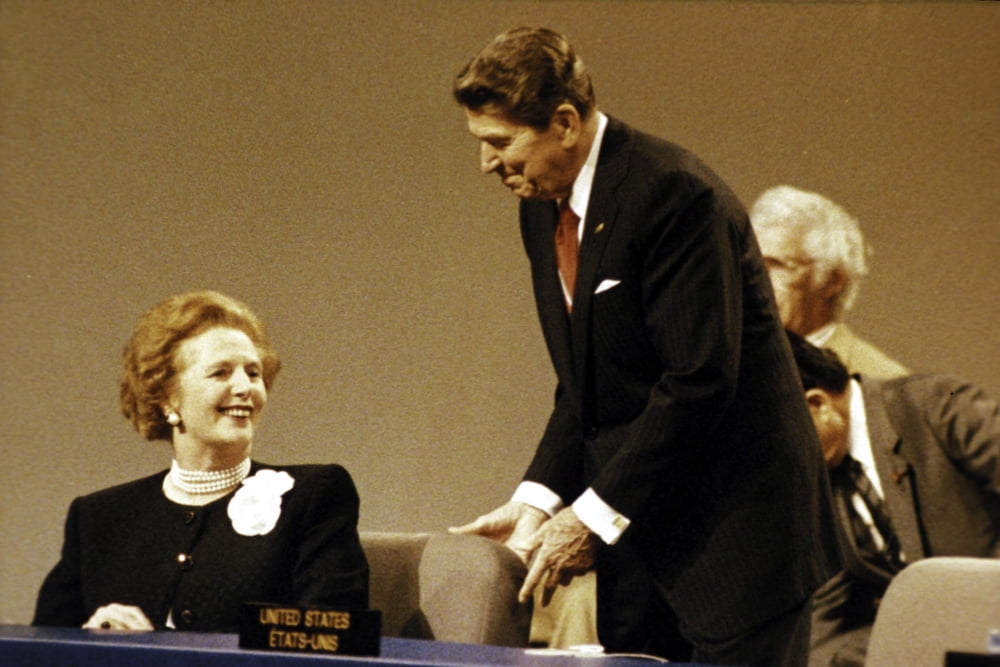Ronald Reagan and Margaret Thatcher Photo Print (30 x 24) - Walmart.com