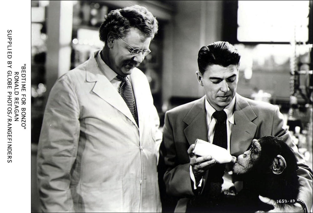 Ronald Reagan in Bedtime for Bonzo Photo Print (10 x 8) - Walmart.com