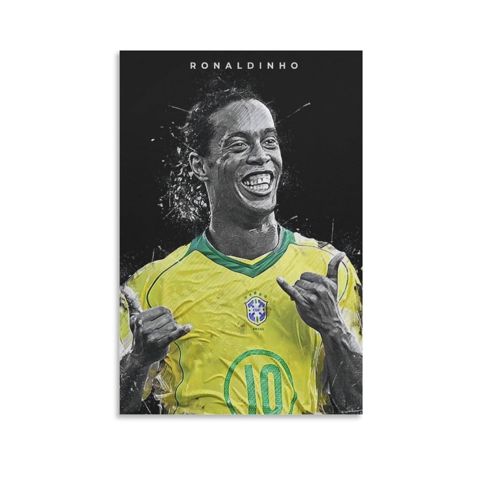 Ronaldinho Gaucho Poster Canvas Art Poster and Wall Art Picture Print ...