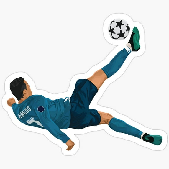 Ronaldo Bicycle Sticker Phone Decal Water Bottle Stickers Car Decals ...
