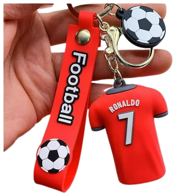 Ronaldo Football Jersey Keychain for Men - Show Your Team Spirit ...