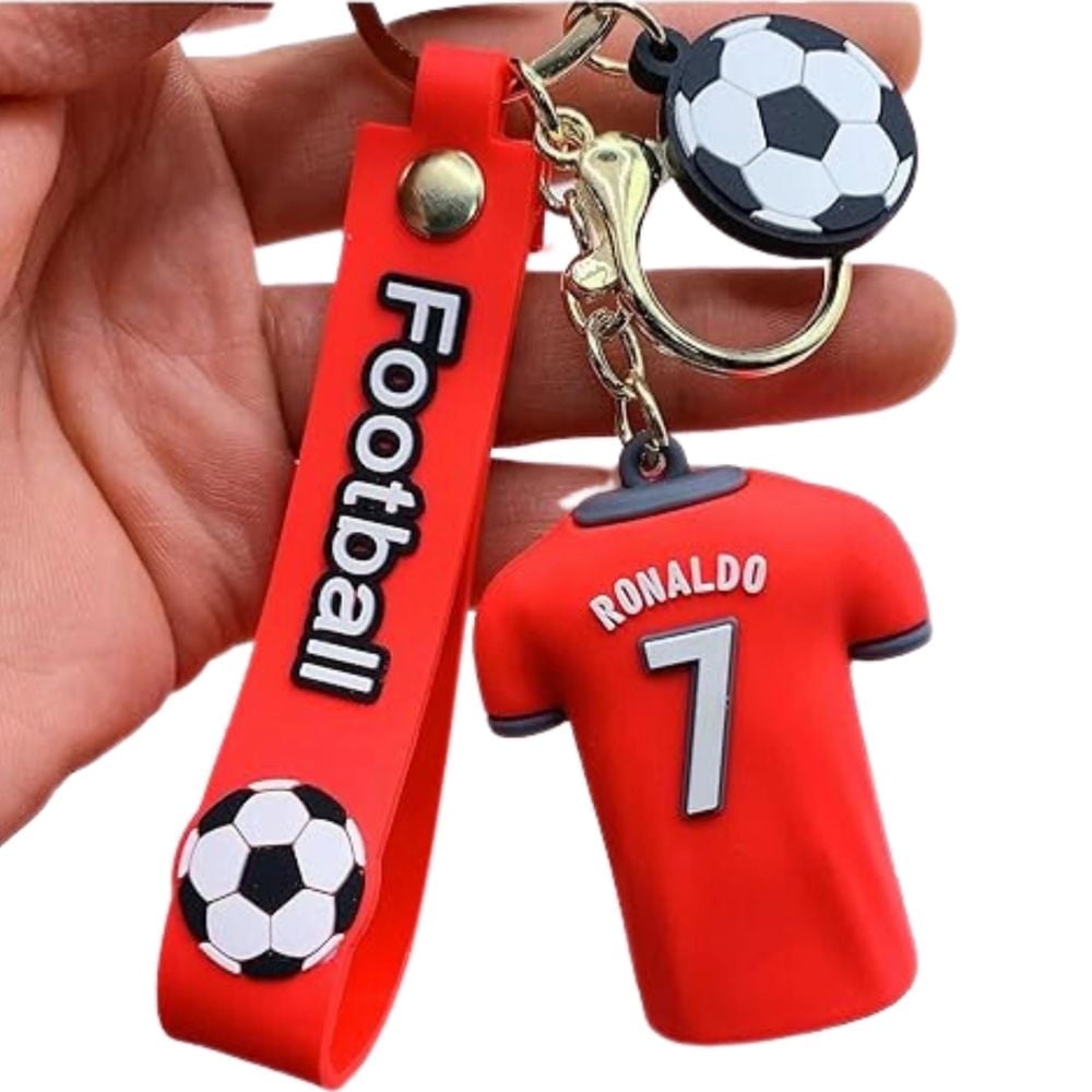 DSK Global Ronaldo Football Jersey Keychain, Wooden, Lightweight ...