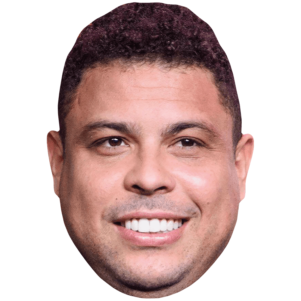 Ronaldo Nazario (Stubble) Big Head. Larger than life mask. - Walmart.com