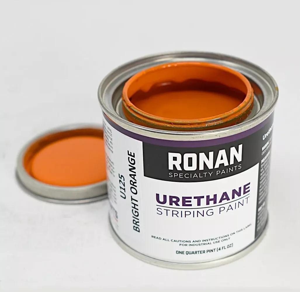 Ronan Specialty Paint Urethane Striping Paint 4 oz. Bright Orange ...