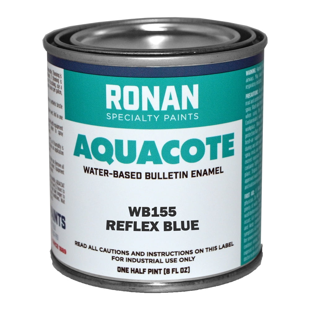 Ronan Specialty Paints, Aquacote, 1/2 Pint Can, Reflex Blue (WB155 ...
