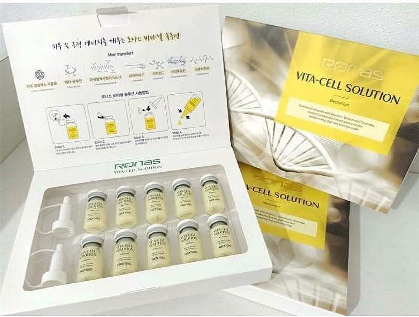 Ronas VITA Cell Solution Anti Aging Serum for Face Neck Dark Spots Fine ...