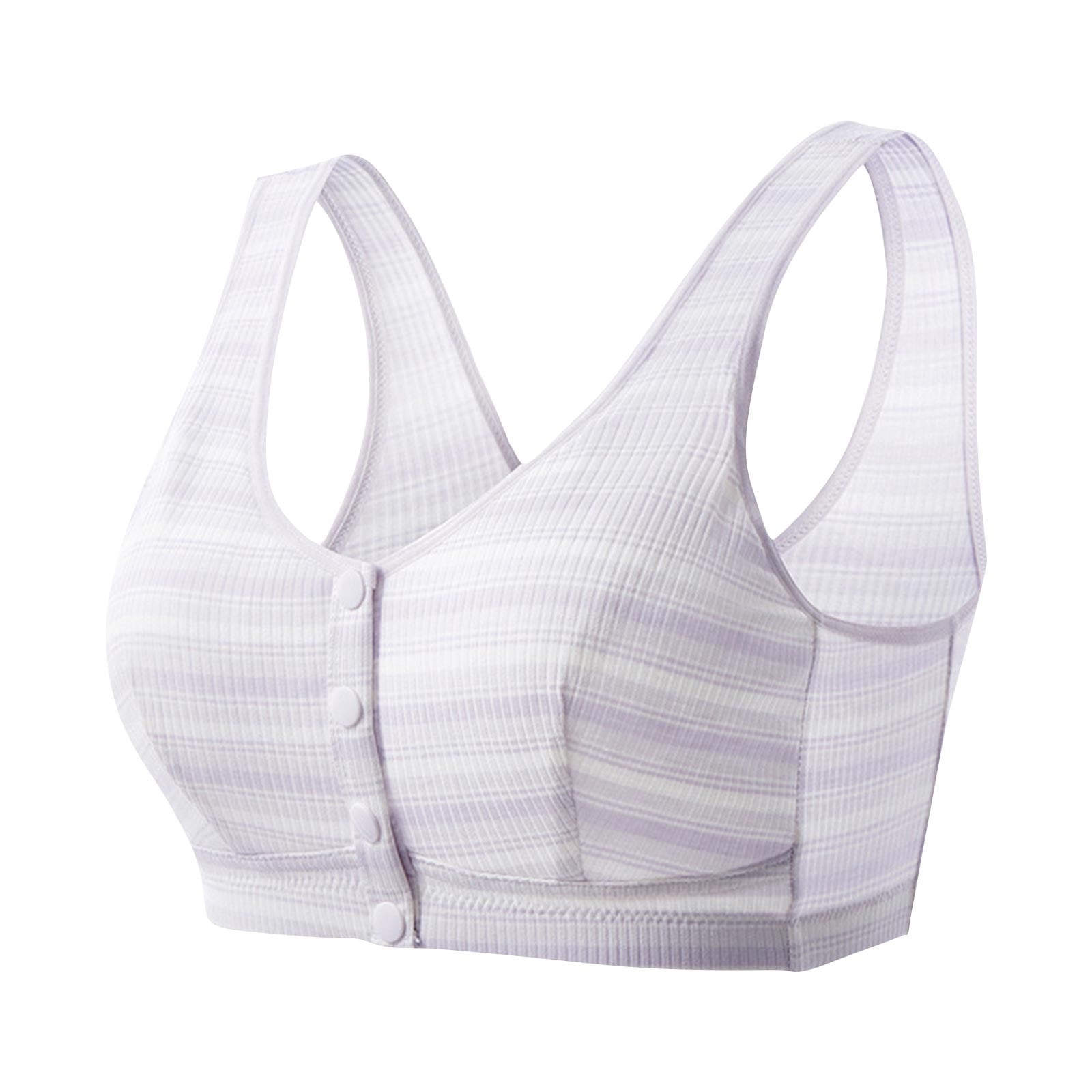 Roncen Plus Size Front Closure Wireless Bra - Comfort Fit Cami Bralette ...