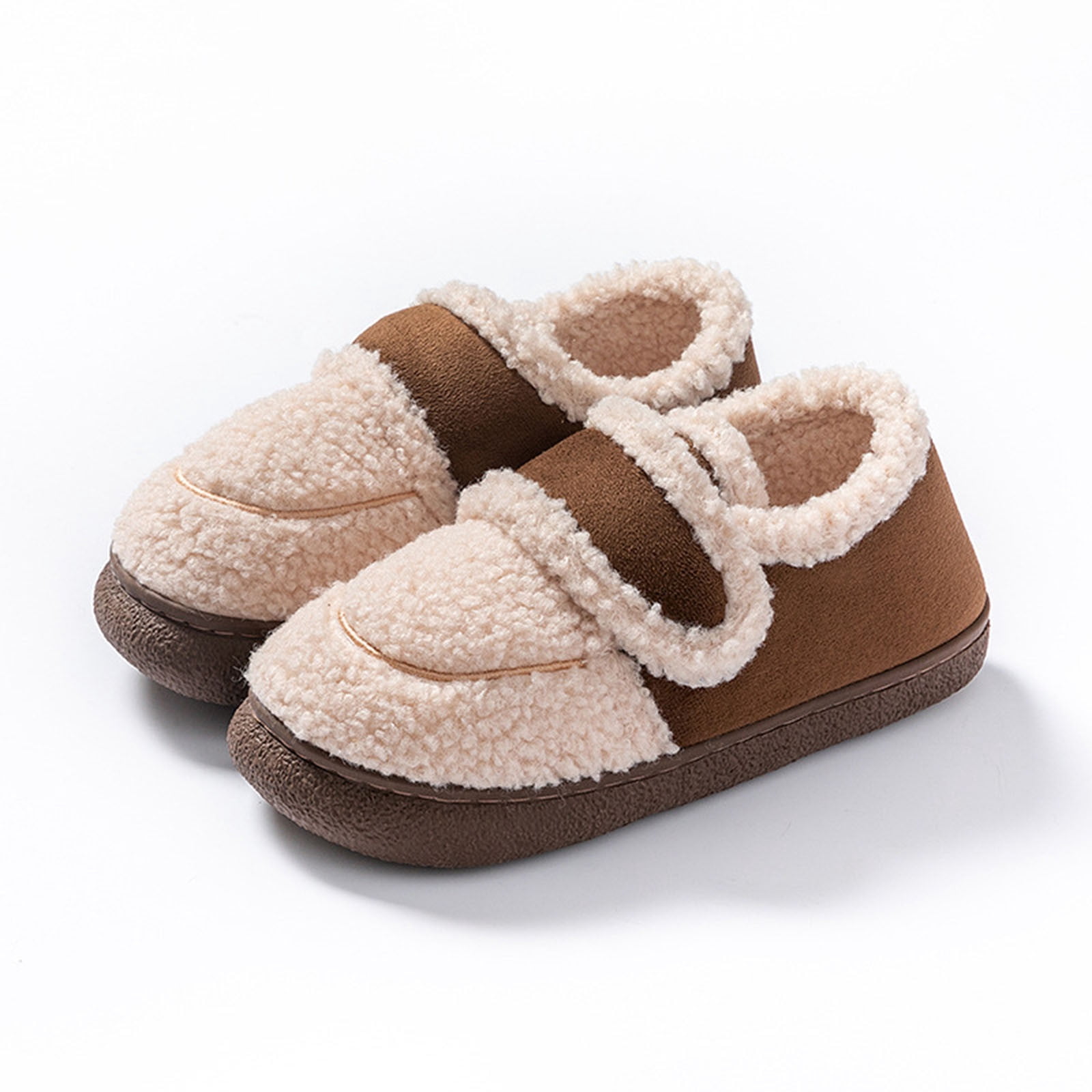 Roncen Women's Cozy Winter Fleece Lined Slip-On House Shoes - Non-Slip ...