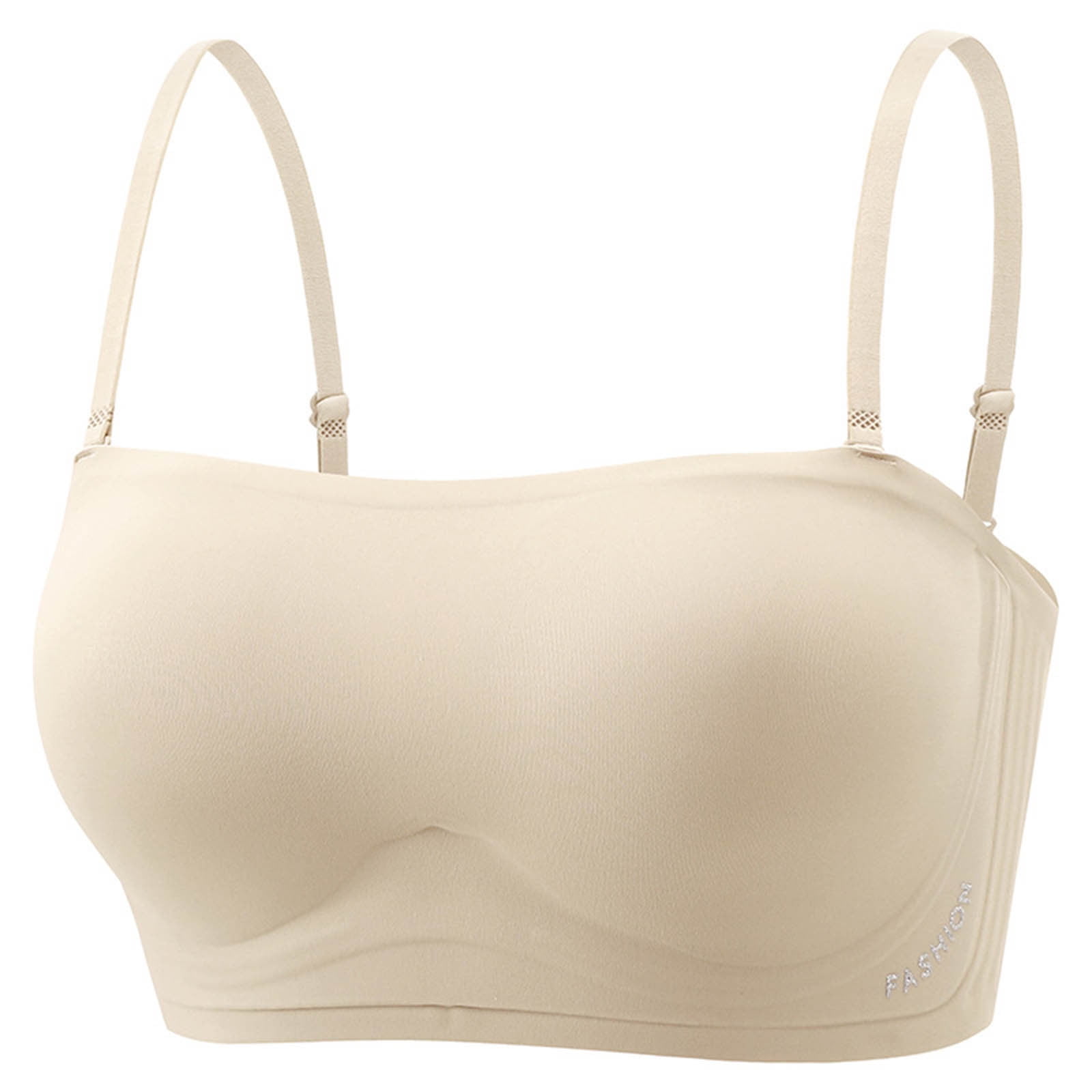 Roncen Women's Seamless Strapless Bra - Integrated Back Support for ...