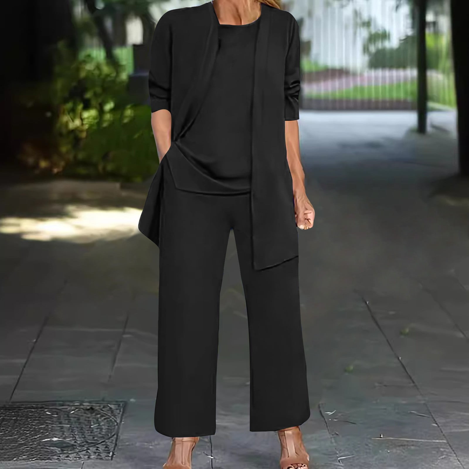 Roncen Women's Suits for Work Professional, 2 Piece Office Work Suit ...