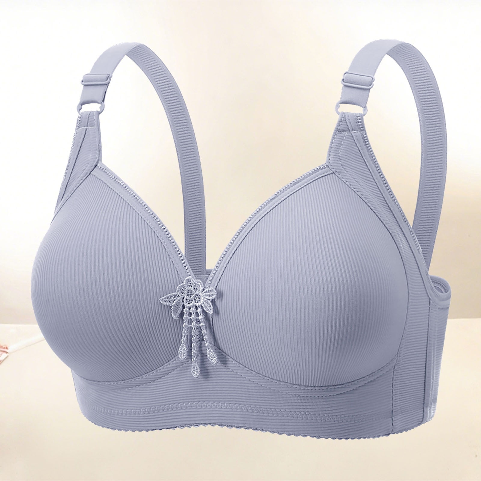 Roncen Women's Wireless Push-Up 3-Hook & Eye Nursing Breathable ...
