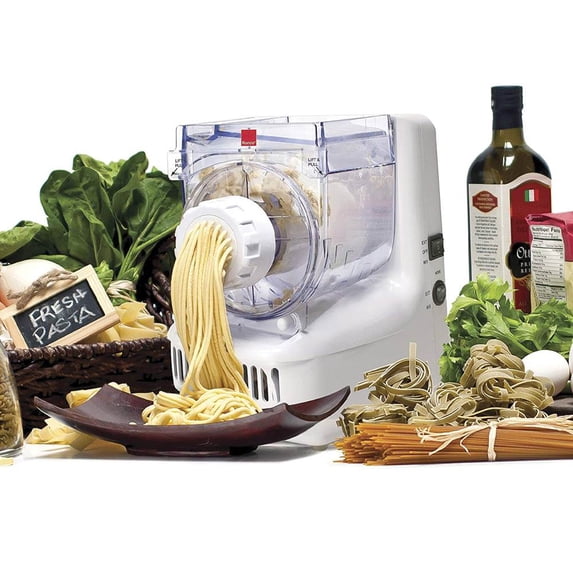 Ronco Electric Pasta Noodle and Sausage Maker Kitchen Machine, White ...