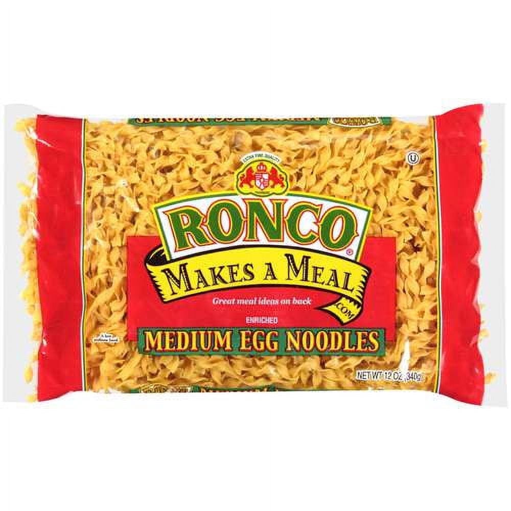 Ronco Medium Egg Noodles – Classic, Versatile Pasta (12-Pack, 12 oz ...