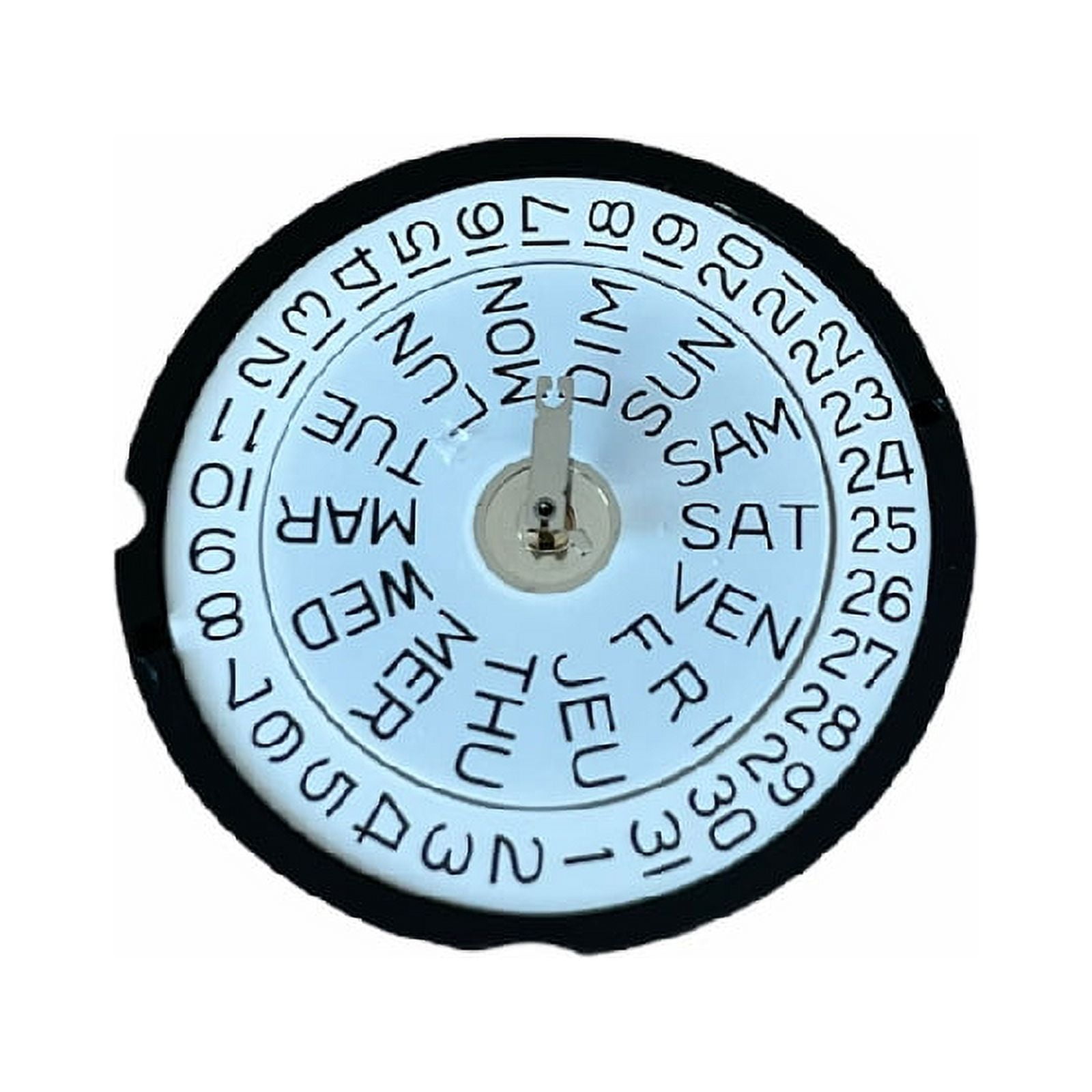 Ronda 517 quartz movement 11 1/2''' day, date - Walmart.com