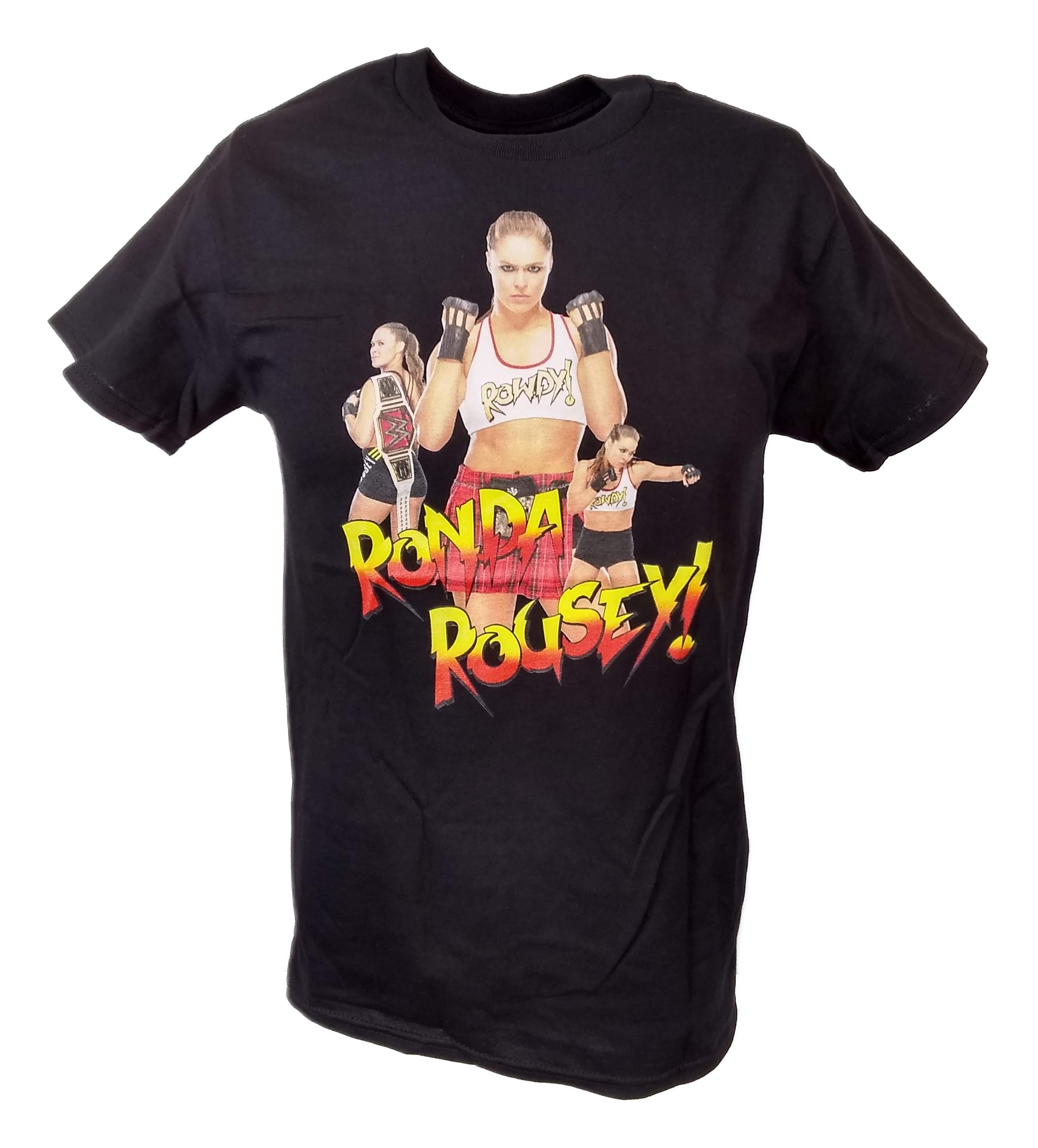 Ronda Rousey Three Pose Mens Black T-shirt - Walmart.com