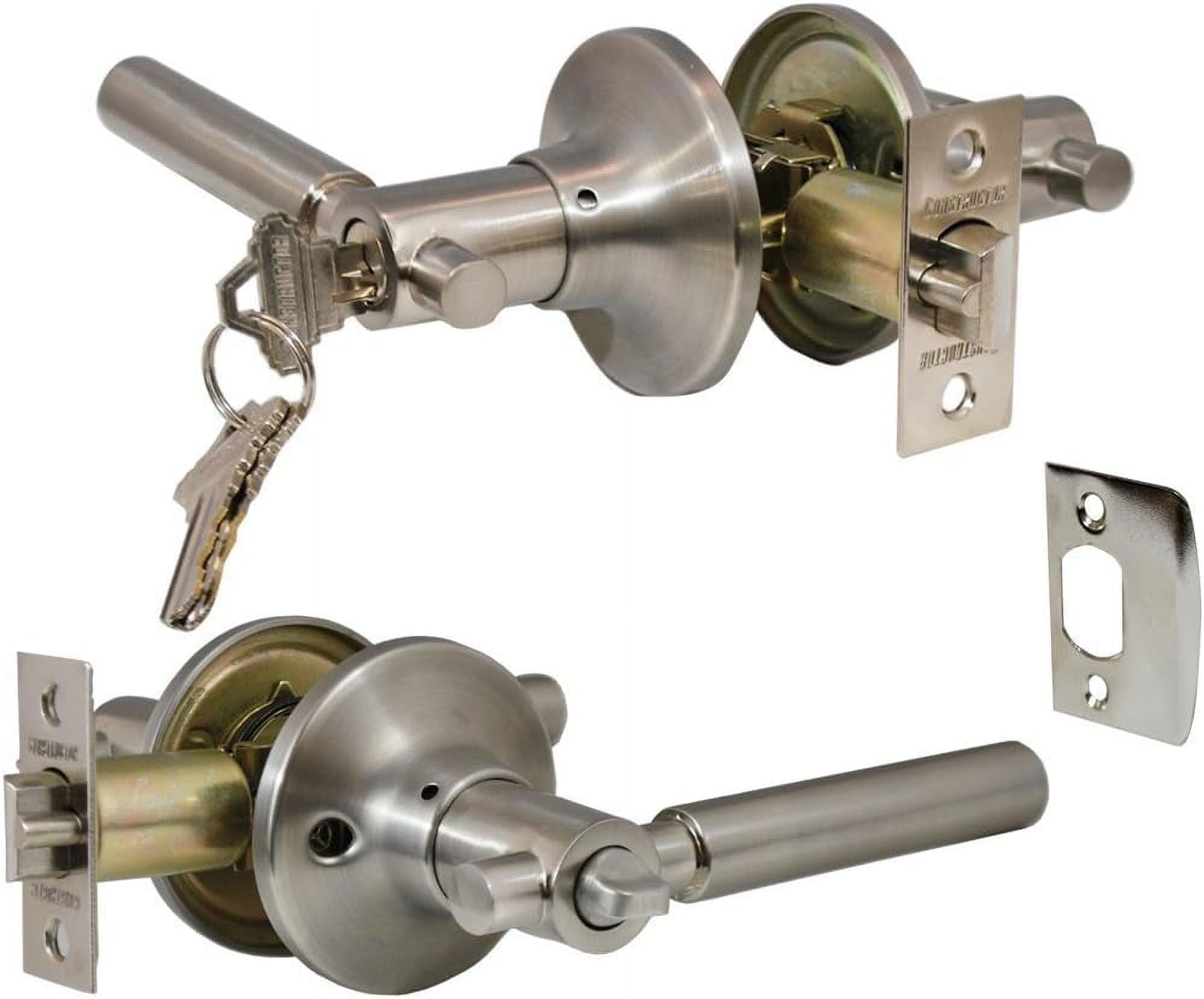 Rondo Entry by Lever Door Lock Handle Set Finish CON-RND-SN-ET ...