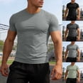 RongHuan Athletic T Shirts for Men Big and Tall Gym Workout Tops ...