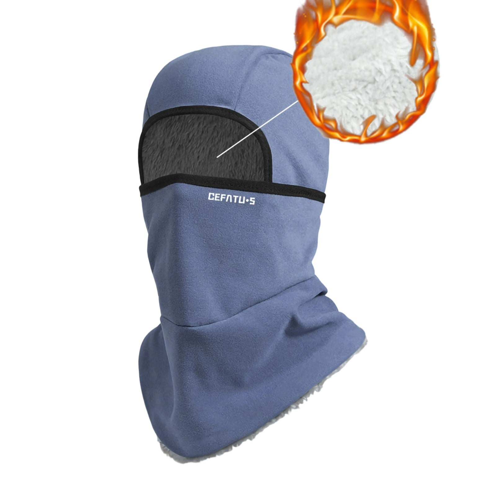 RongHuan Men's Warm Hat Fleece Lined Cold Weather Motorcycle Gear ...