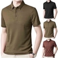 RongHuan Mens Big and Tall Shirt Short Sleeve Textured Knit Shirts 2026 ...