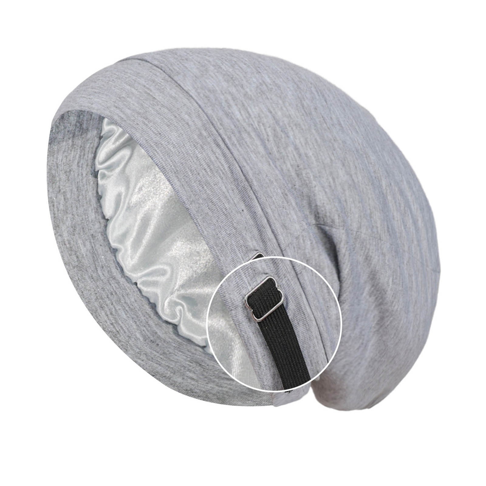 RongHuan Unisex Satin Lined Sleep Cap Fashion Adjustable Stay on All ...