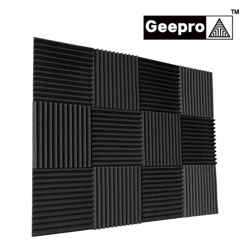 RongTrading Acoustic Dampers Foam Set, Black, 12 Pieces - Walmart.com