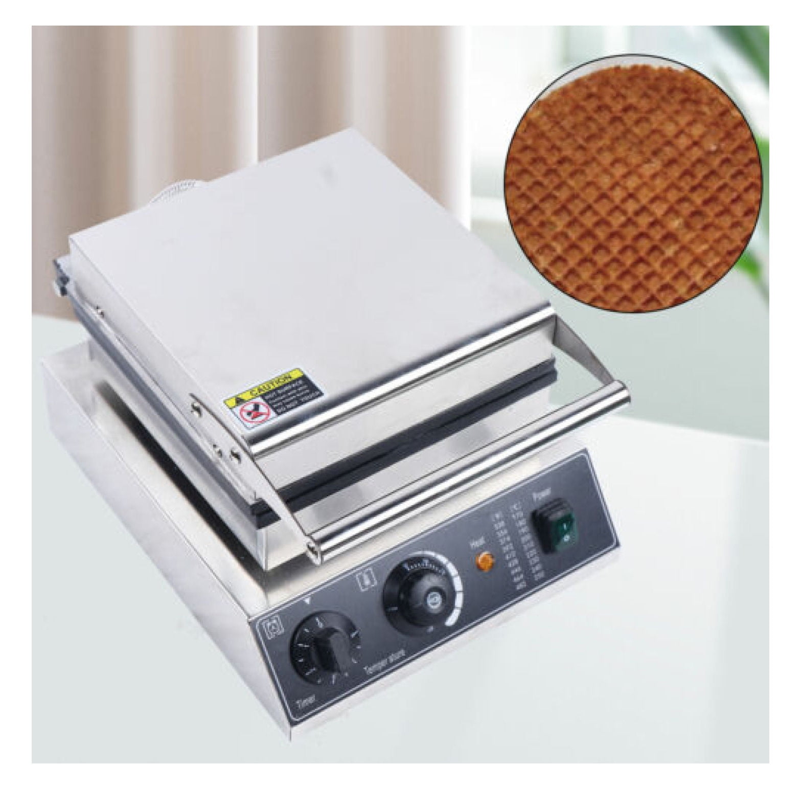 Rongfun 1750W Electric Dutch Stroopwafels Baker Maker Machine Nonstick ...