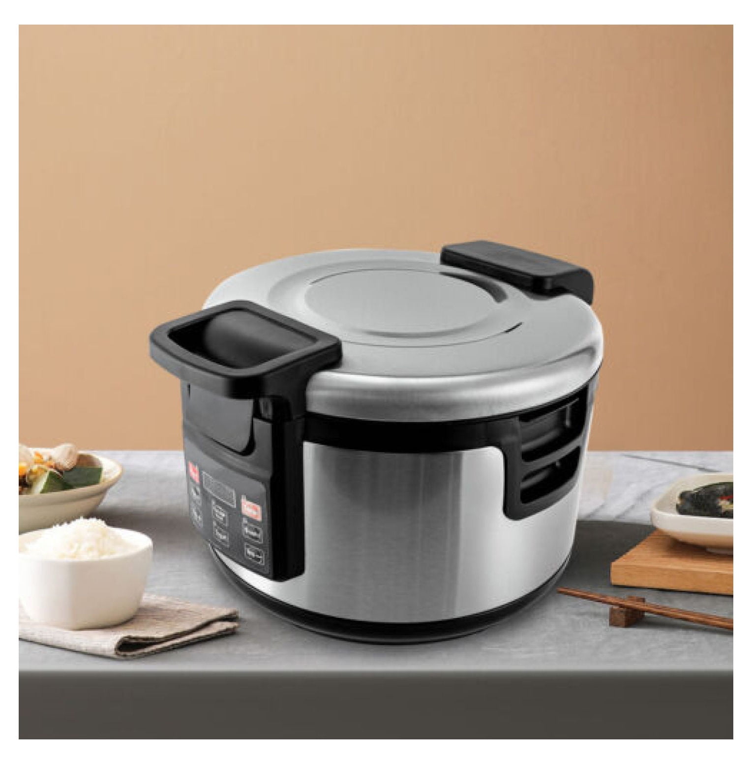 Rongfun 19 L/20qt Stainless Steel Electric Rice Warmer Soup, Porridge ...