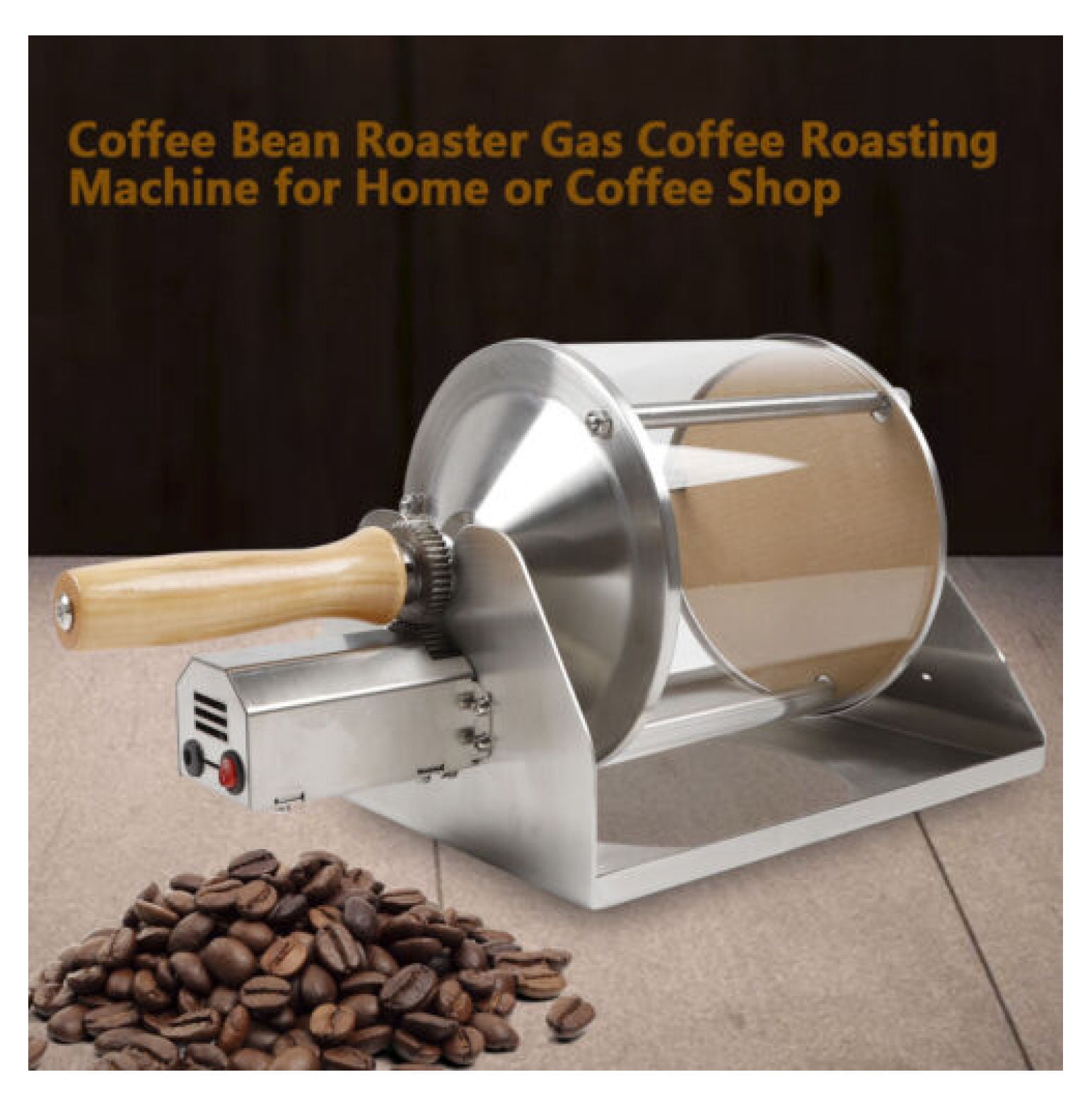 Rongfun 30R/MIN Home Coffee Bean Roaster Roasting Machine Using Gas ...