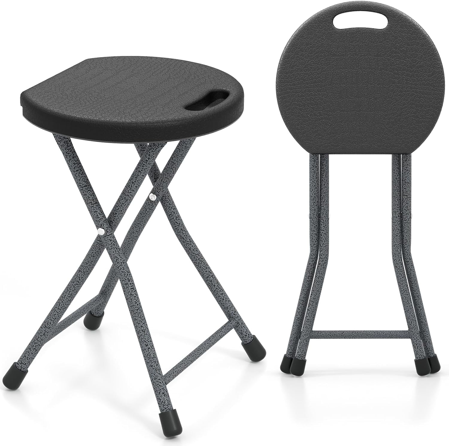 Rongfun Folding Stool, 28in Portable Collapsible Bar Stool with Handle ...