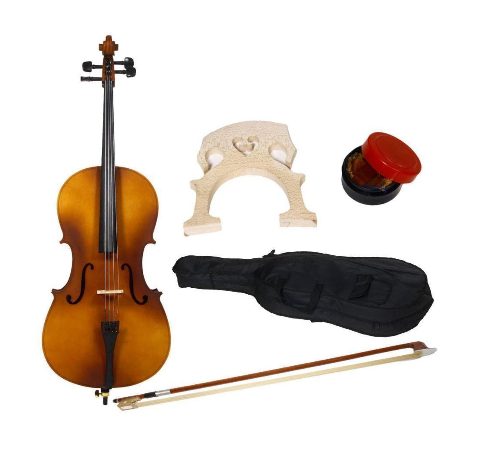 Rongfun Full-Size Cello, Beginner Cello 4/4, Acoustic Cello Set with Portable Bag, Bow - Walmart.com
