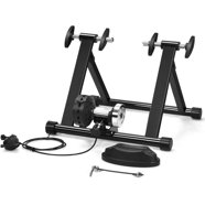 Gymax Foldable Bike Trainer, Indoor Riding Stand for Stationary Bicycle ...