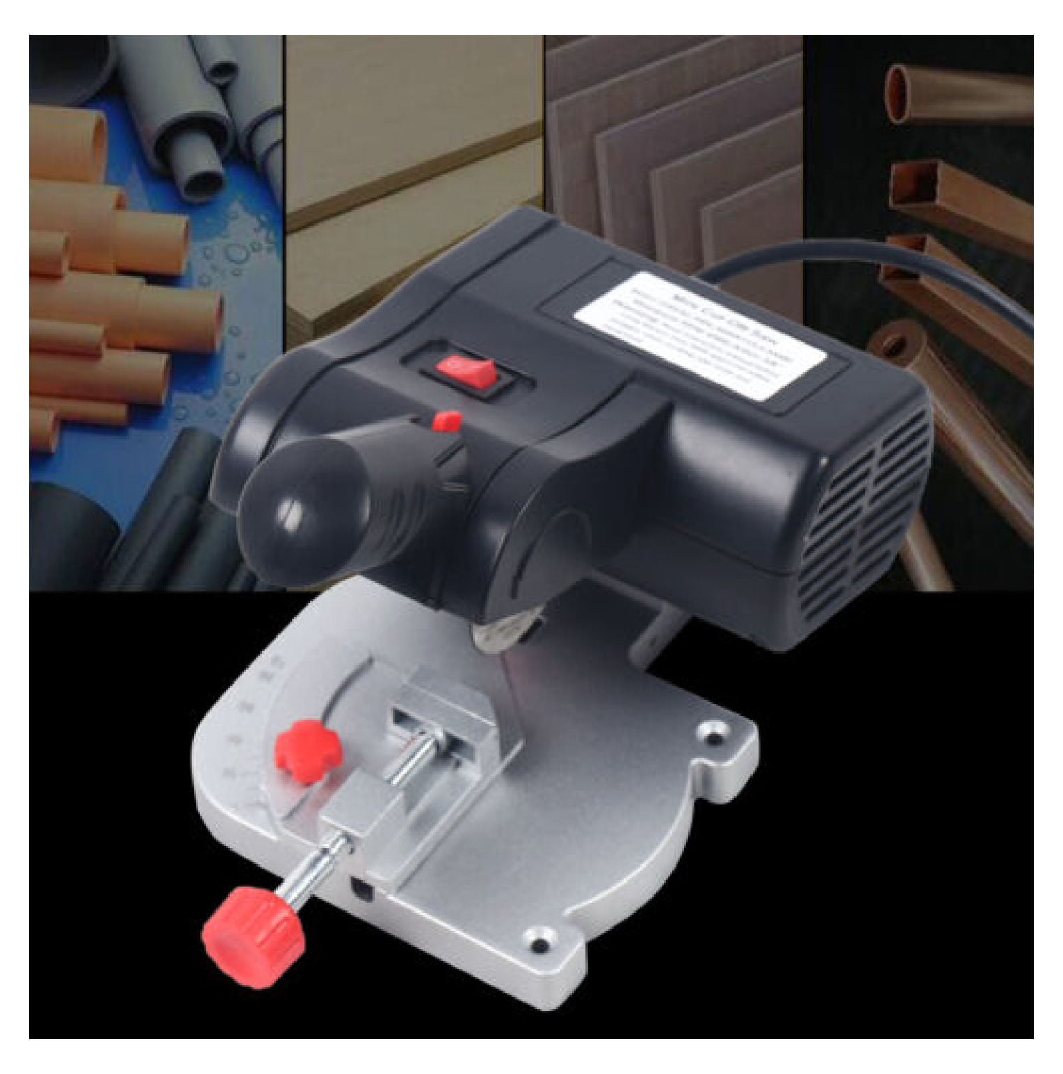 Rongfun Mini Miter Saw Electric Power Table Saw Benchtop Cut-Off Chop ...