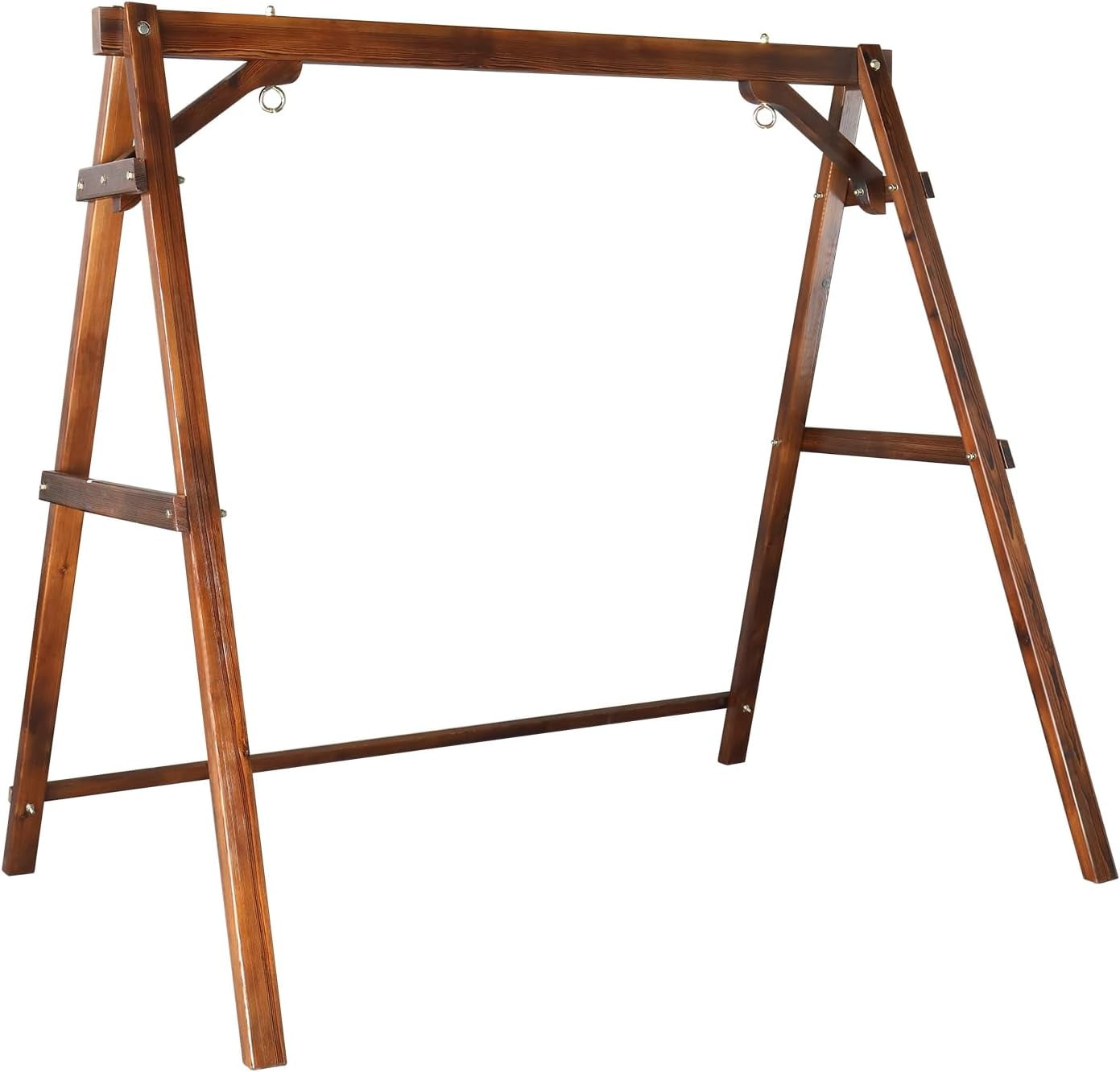 Rongfun Porch Swing Frame,Rattan Outdoor Swing Stand, Heavy Duty Swing ...