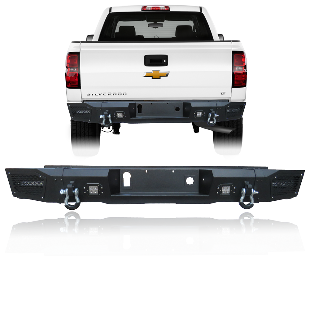 Rough Country Heavy Duty LED Rear Bumper 2011-2019 Chevy/GMC 2500 ...